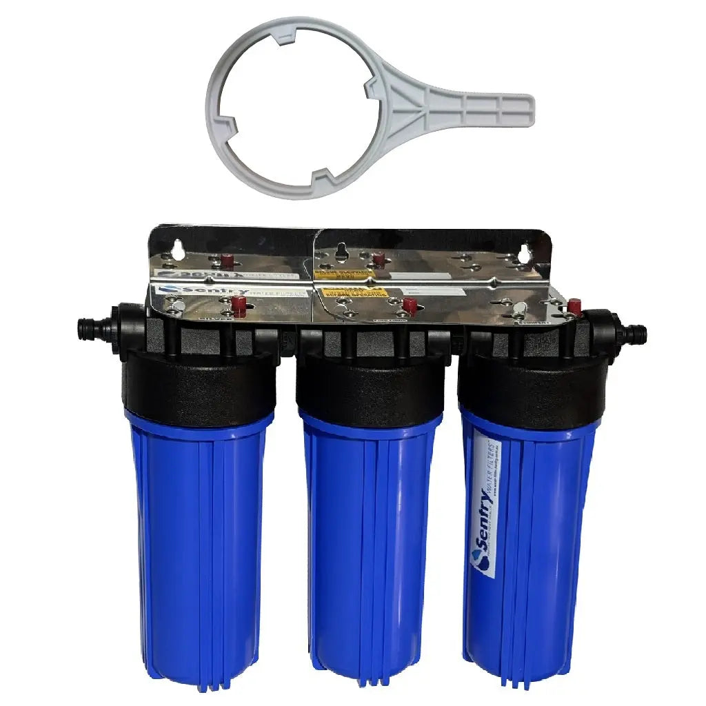 RV Caravan Mobile Home Camping Triple Water Filter 3-Stage CVL Filters ...