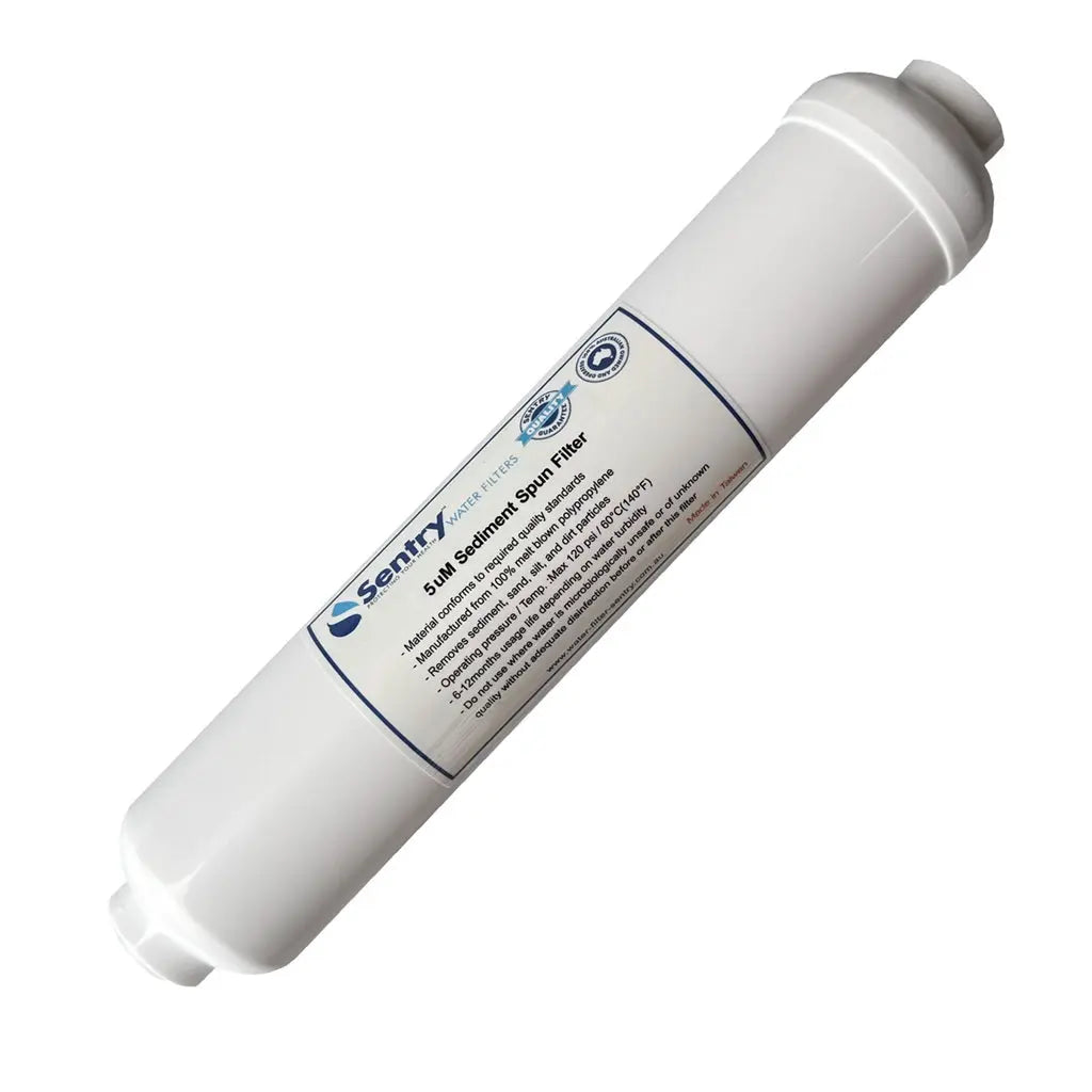 inline poly spun sediment water filter – Sentry Water Filters + Reverse ...