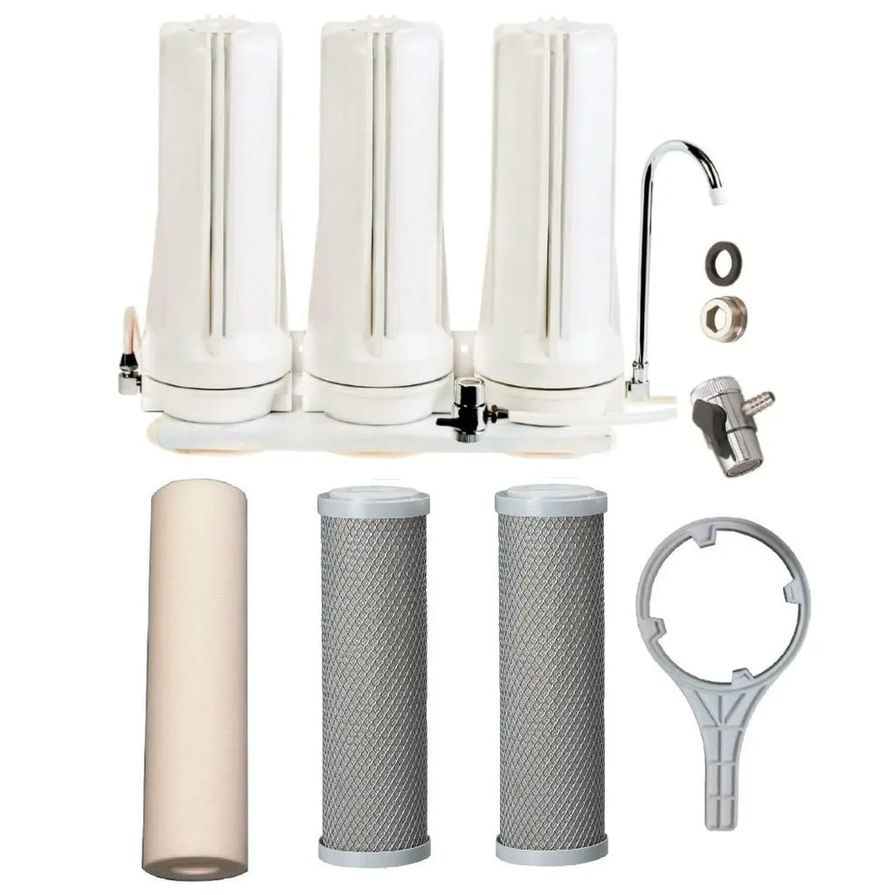 Water White Triple Benchtop Countertop | Three Stage Benchtop – Sentry ...