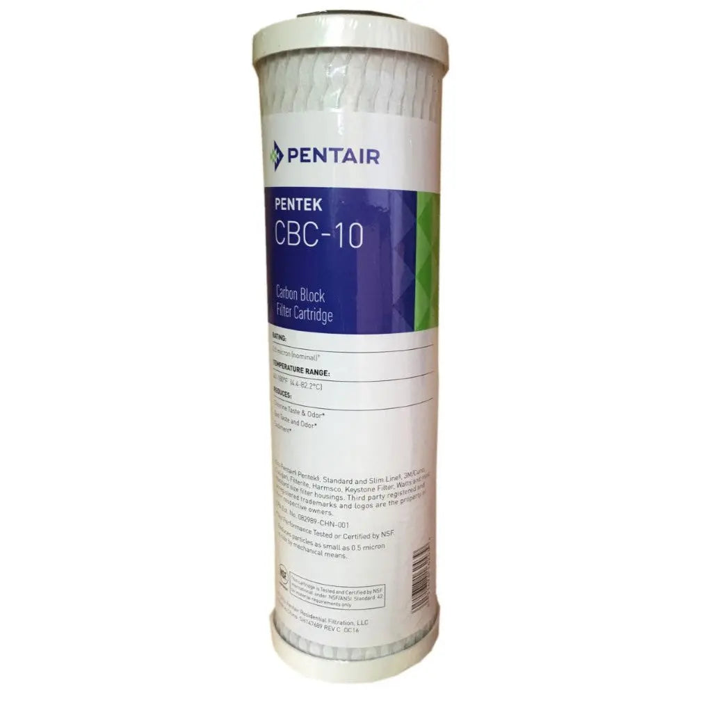 Pentek Activated Carbon Block Water Filter CBC-10 0.5uM – Sentry Water ...